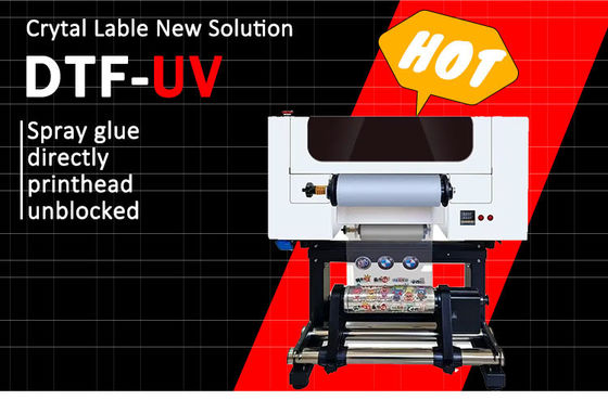 A3 Imprimante UV DTF CMYK Blanc Laque Couleur DTF Imprimante UV Logo Impression UV DTF Machine